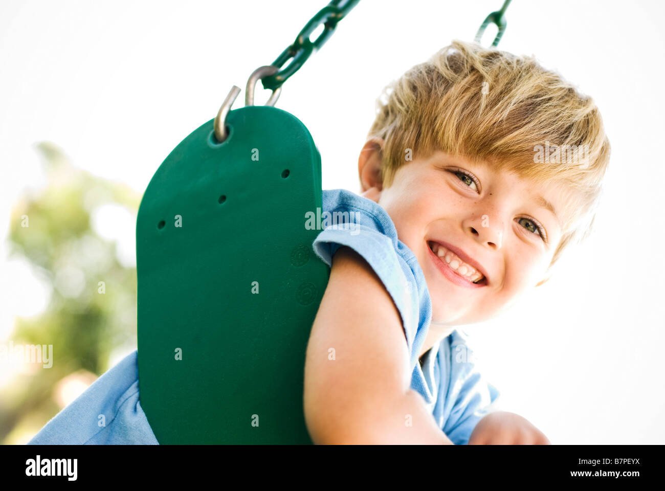 Child Swing Happy Fun Portrait High Resolution Stock Photography and ...