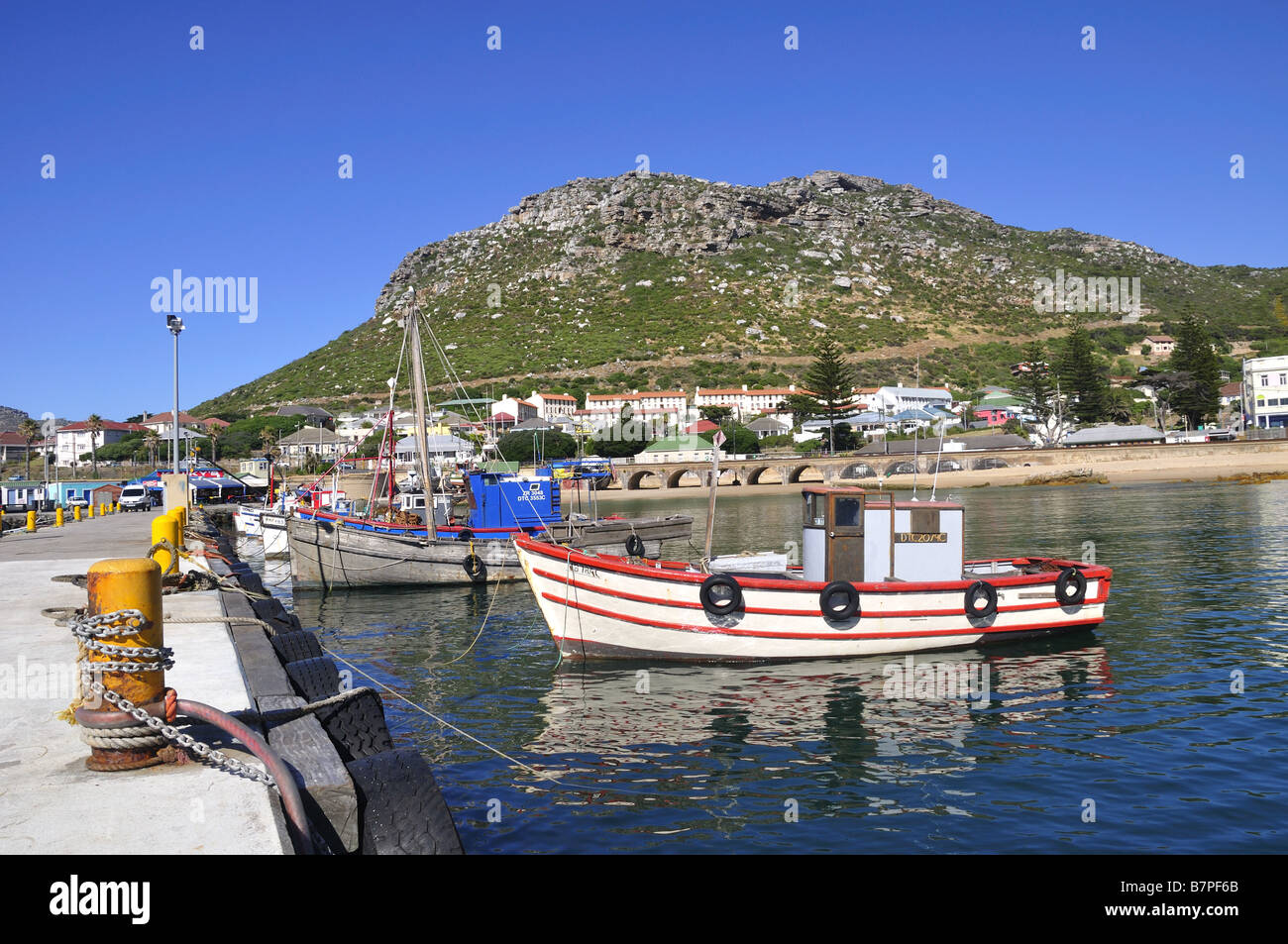 Fishing Boat in Kalkbay Harbour, Cape Town Stock Photo - Alamy