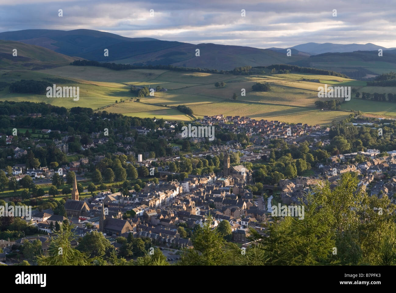 Peebles scotland town river tweed hi-res stock photography and images ...