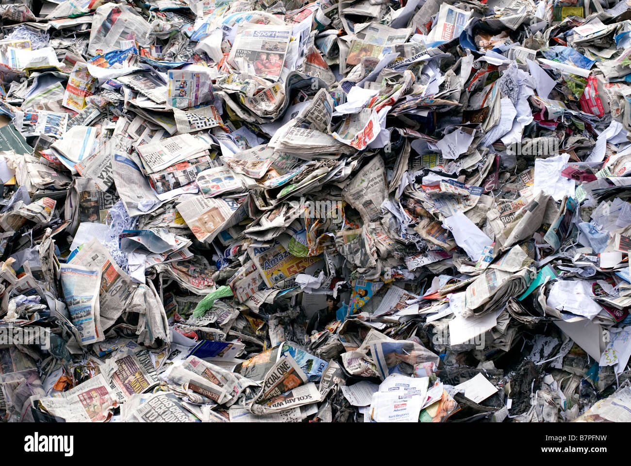 newspapers for recycling Stock Photo - Alamy