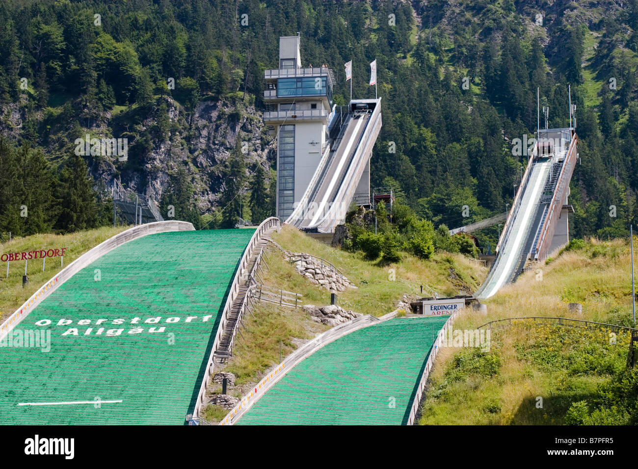 Ski ramp in Oberstdorf, Allgäu Stock Photo - Alamy