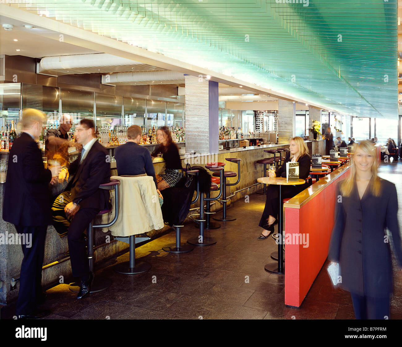 Bank Restaurant Interior Stock Photo - Alamy