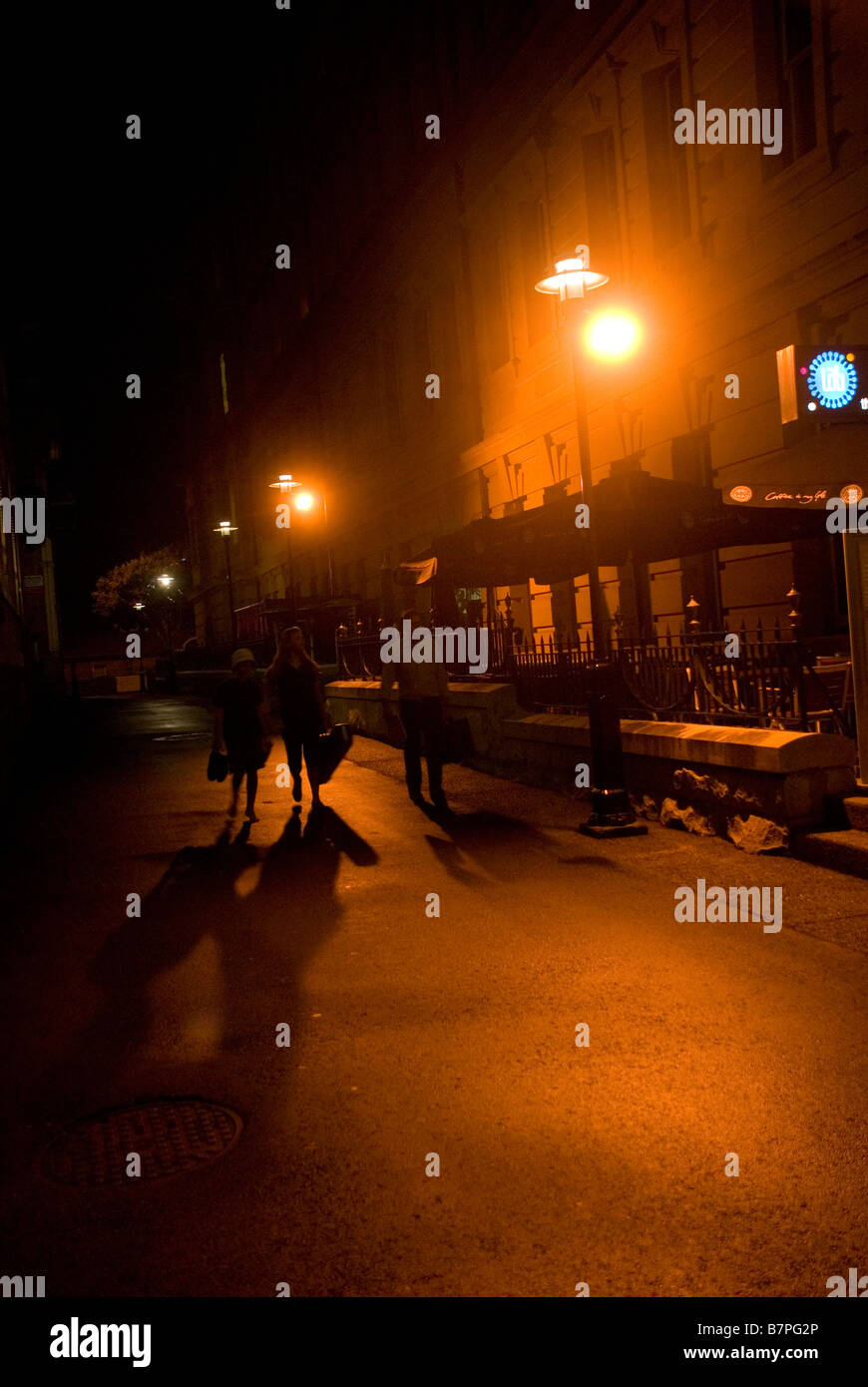 Night time rainy street wet hi-res stock photography and images - Alamy