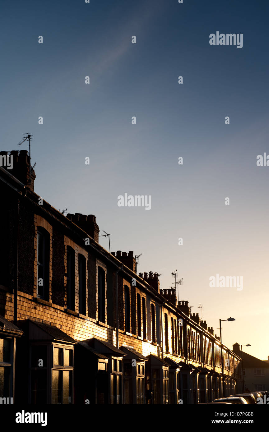 Terraced houses uk brick hi-res stock photography and images - Alamy