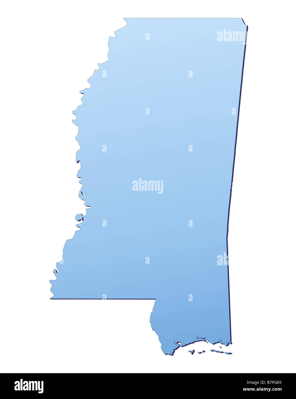 Mississippi map hi-res stock photography and images - Alamy