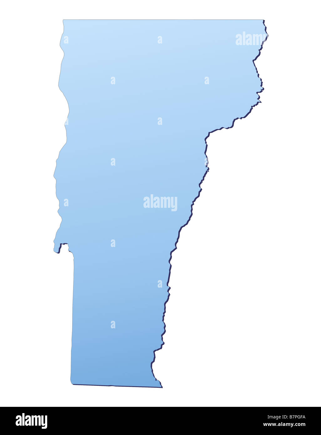 Map of vermont state hi-res stock photography and images - Alamy