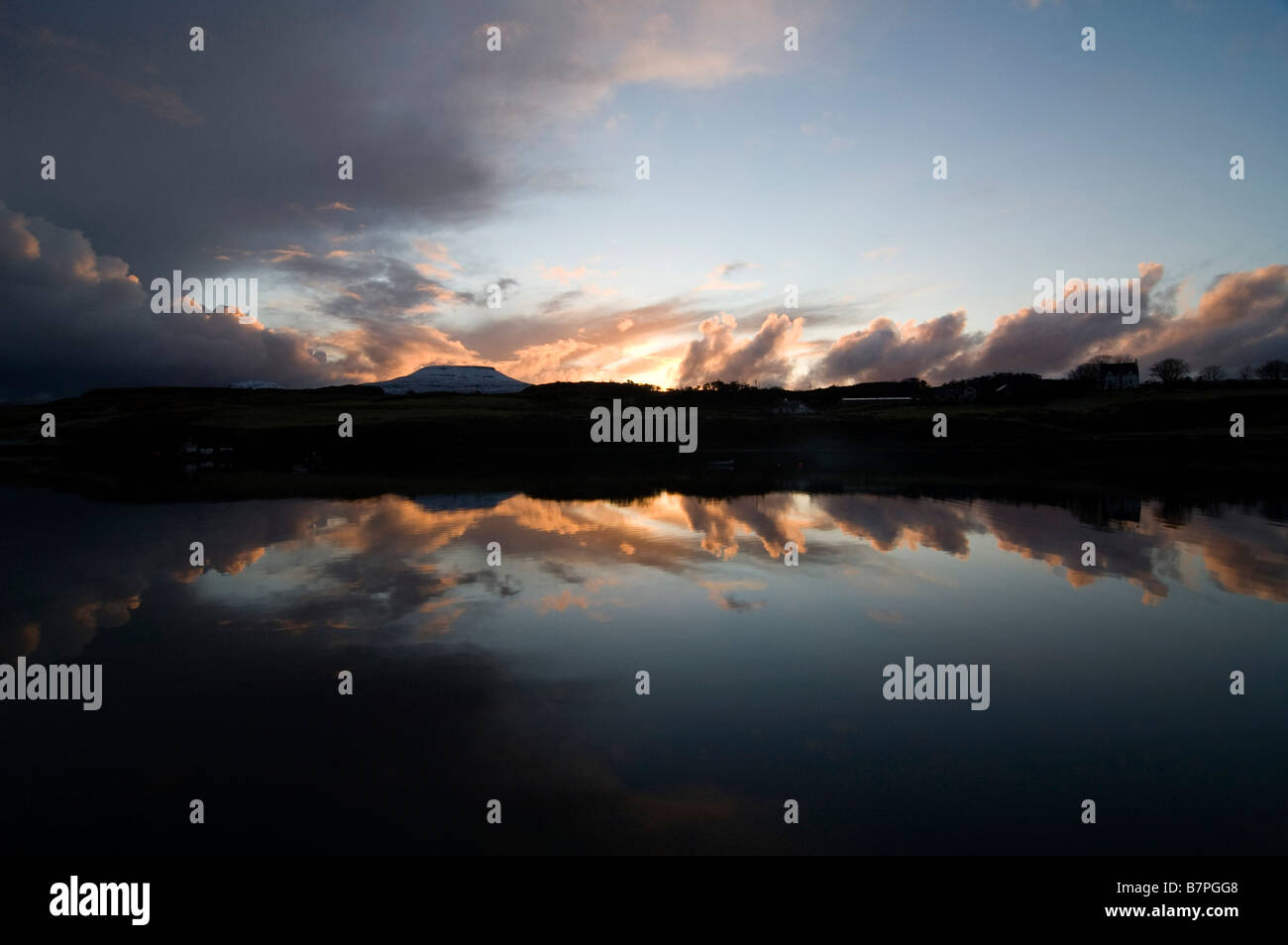 Sunset over Loch Dunvegan, Isle of Skye Stock Photo - Alamy