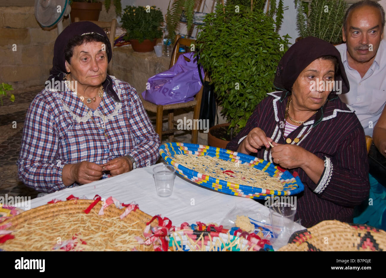 Local Cypriot ladies making Makaronia pasta 24th Ayia Napa Festival on ...