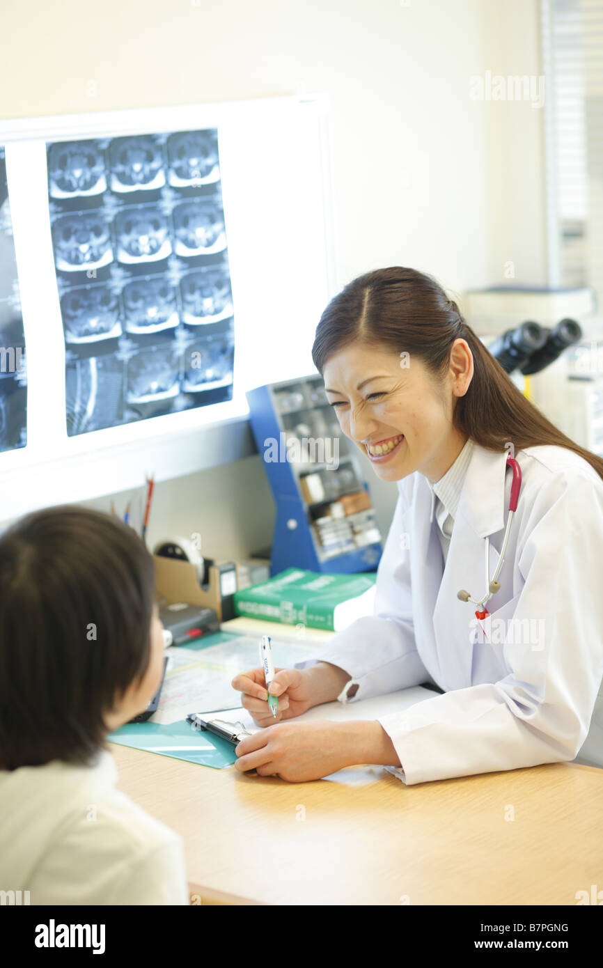 Medical examination by interview Stock Photo - Alamy