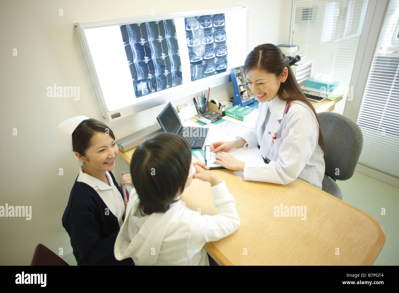 Medical examination by interview Stock Photo - Alamy