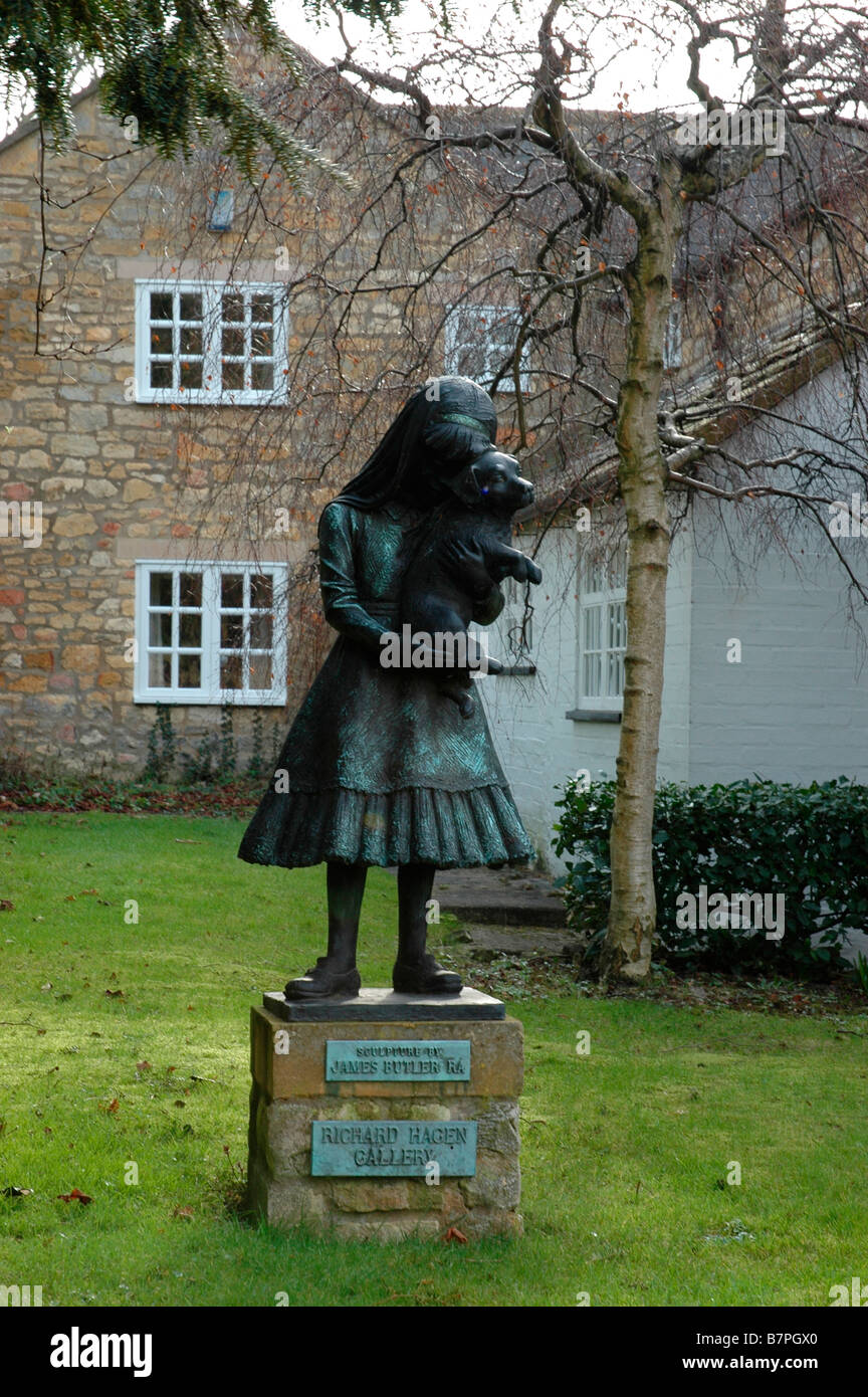 Statue of little girl by James Butler RA in Broadway Worecestershire ...