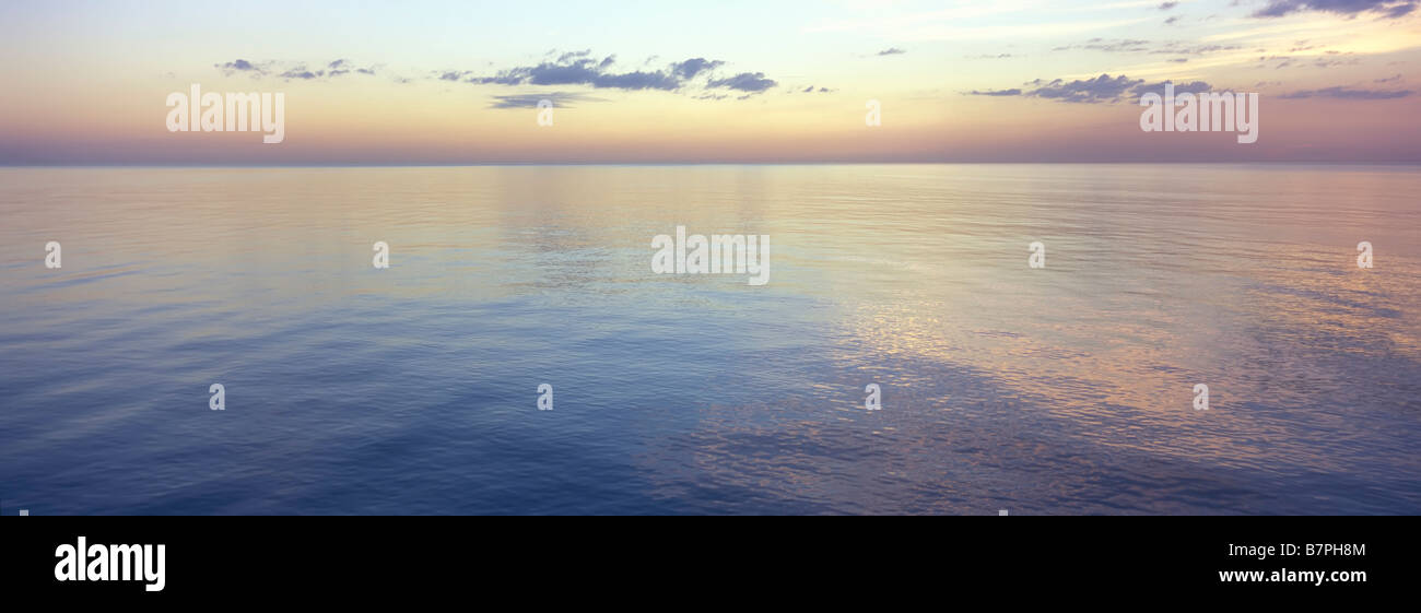 Sunset over Gulf of Mexico for Venice Beach Florida Stock Photo - Alamy