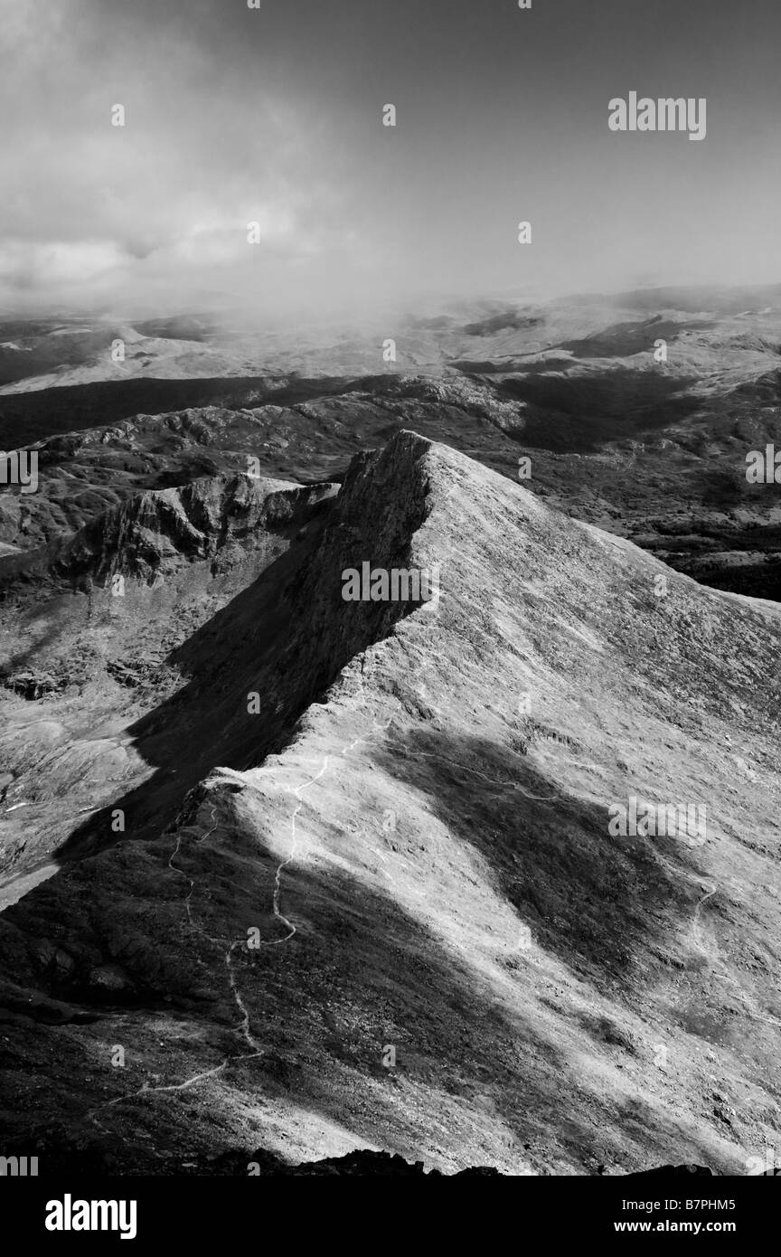 Snowdon mountain view Black and White Stock Photos & Images - Alamy