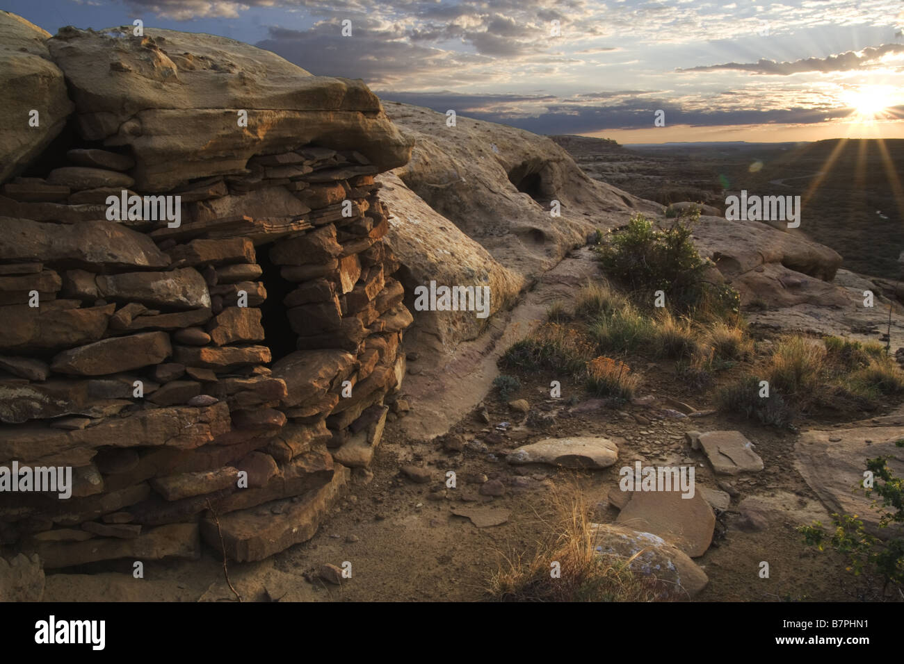 Small stone structure at Chaco Culture National Historic Park, New ...