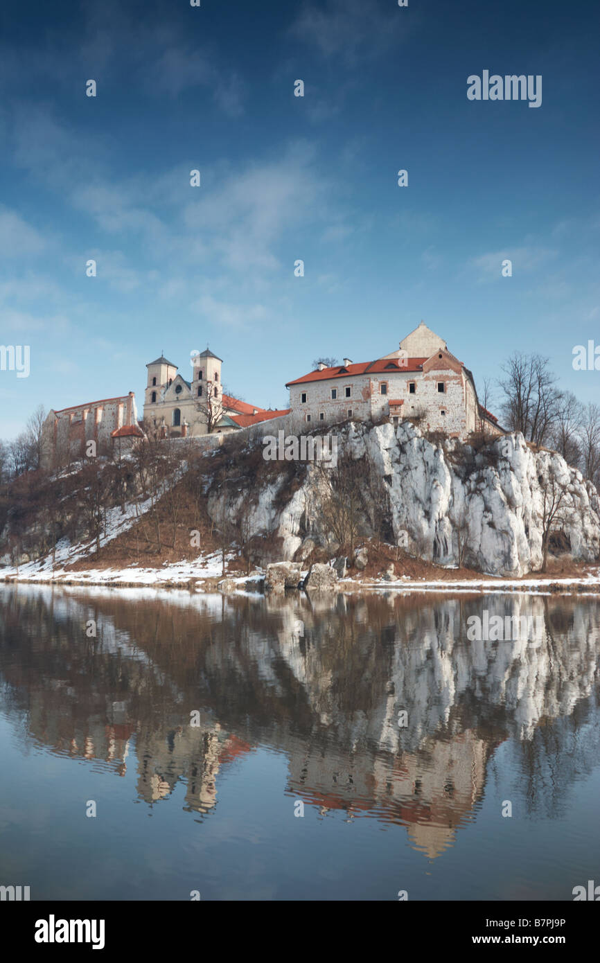 Benedictine Abbey in Tyniec in winter Stock Photo - Alamy