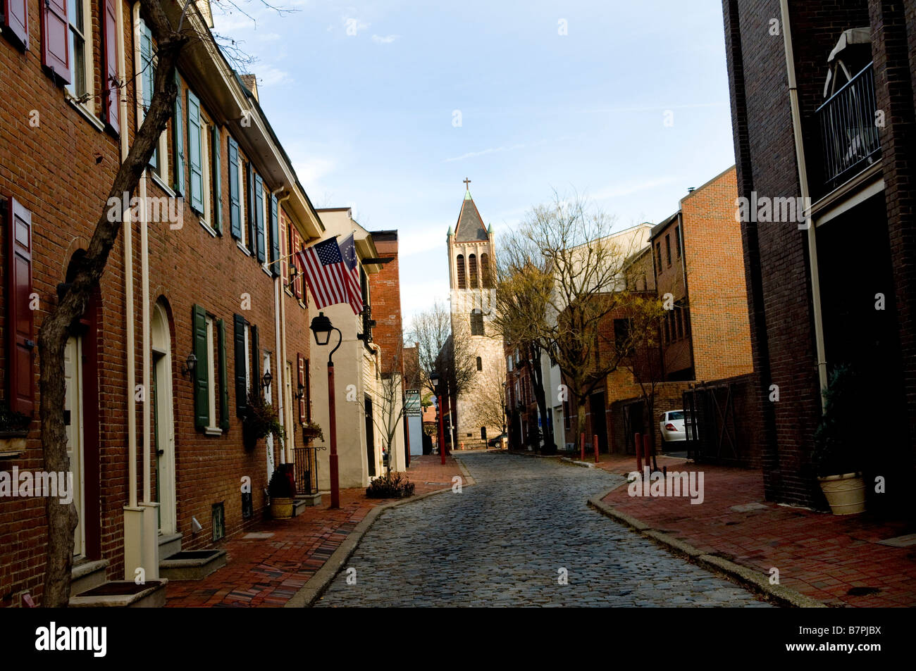 Old and beautiful buildings in Philadelphia's historical part Stock ...