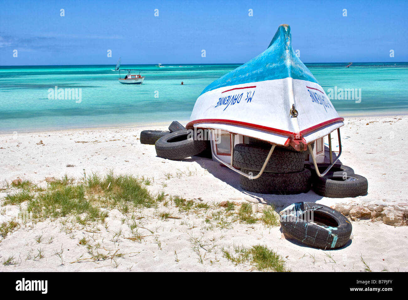 Upside Down Boat In Sand Lost Boat Drifted 4000 Nautical Miles
