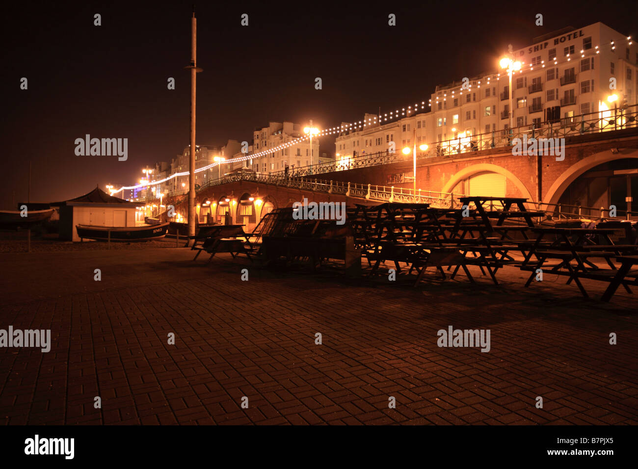 Brighton seafront night hi-res stock photography and images - Alamy