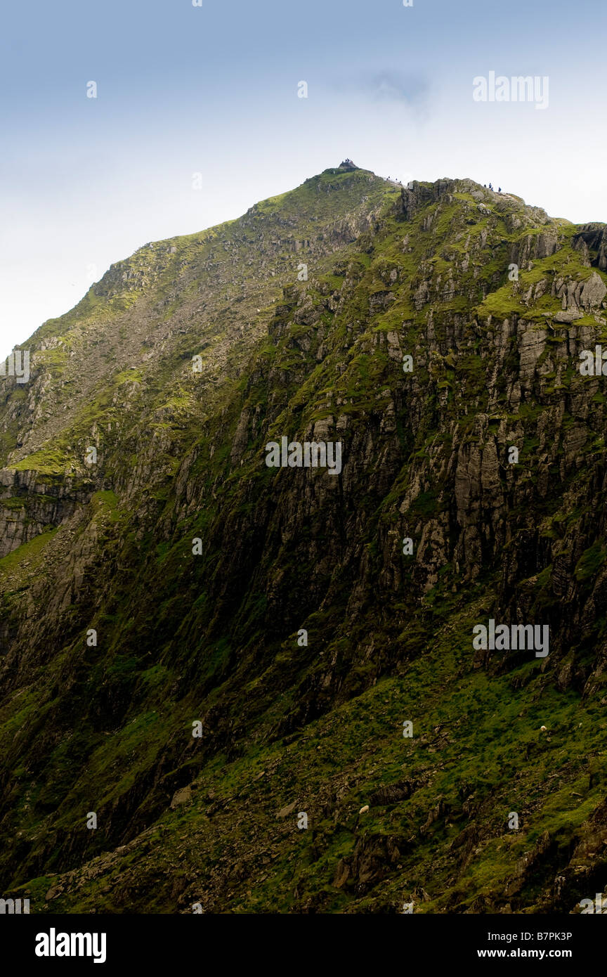 Summit of mount Snowdon Wales Stock Photo - Alamy