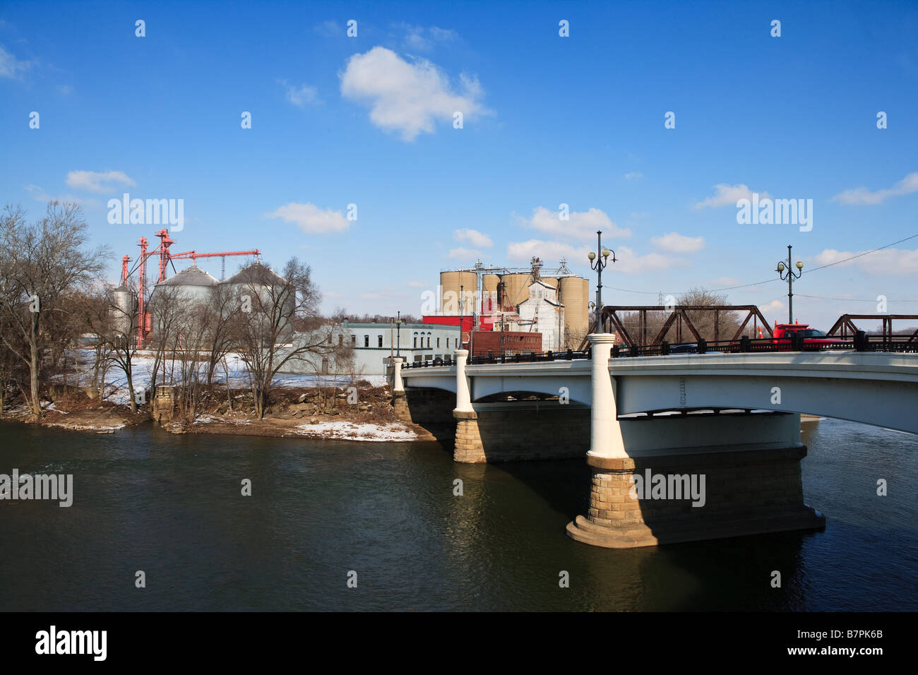 The "Y" Bridge in Zanesville Ohio Stock Photo - Alamy