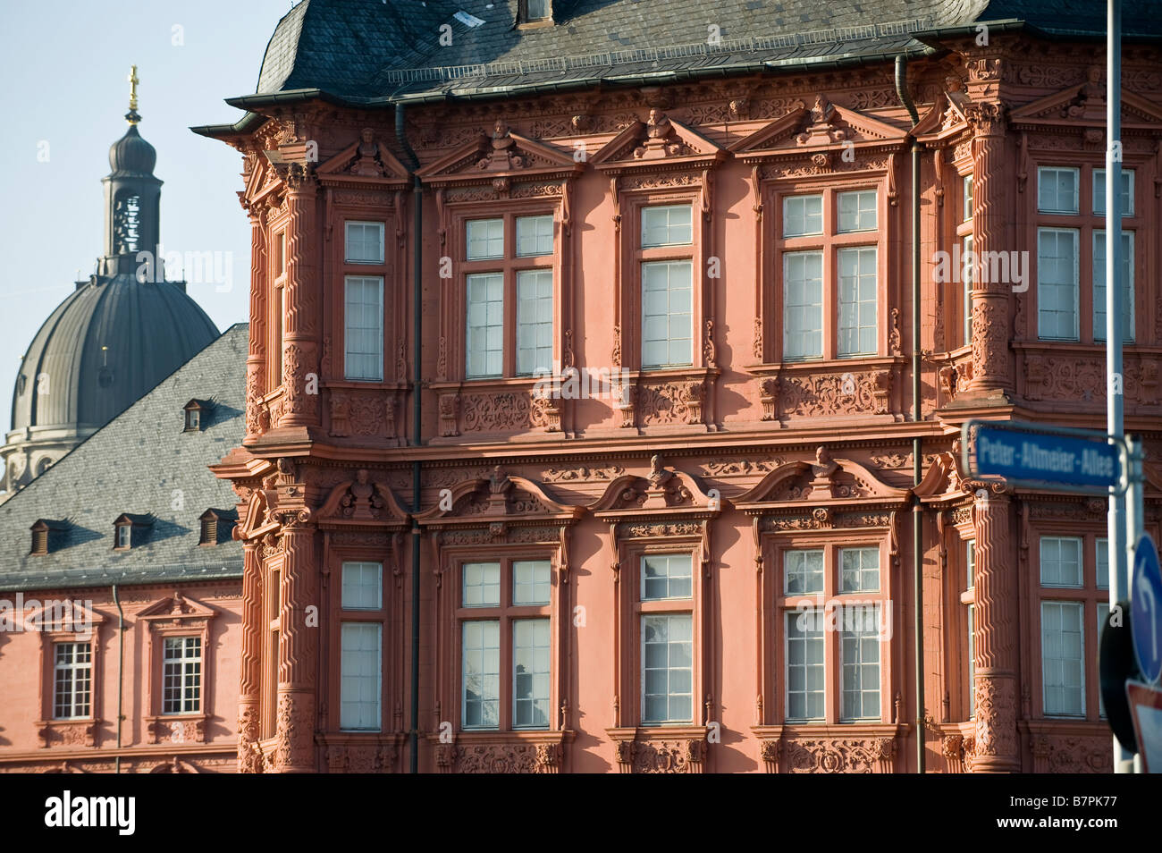 The castle in Mainz Stock Photo - Alamy
