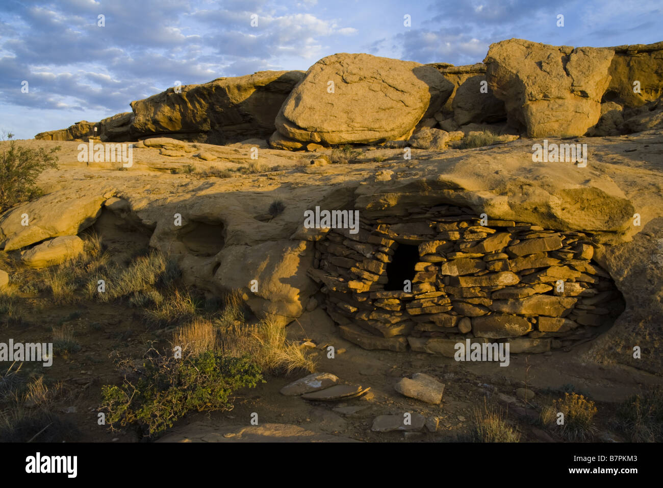 Small stone structure at Chaco Culture National Historic Park, New ...