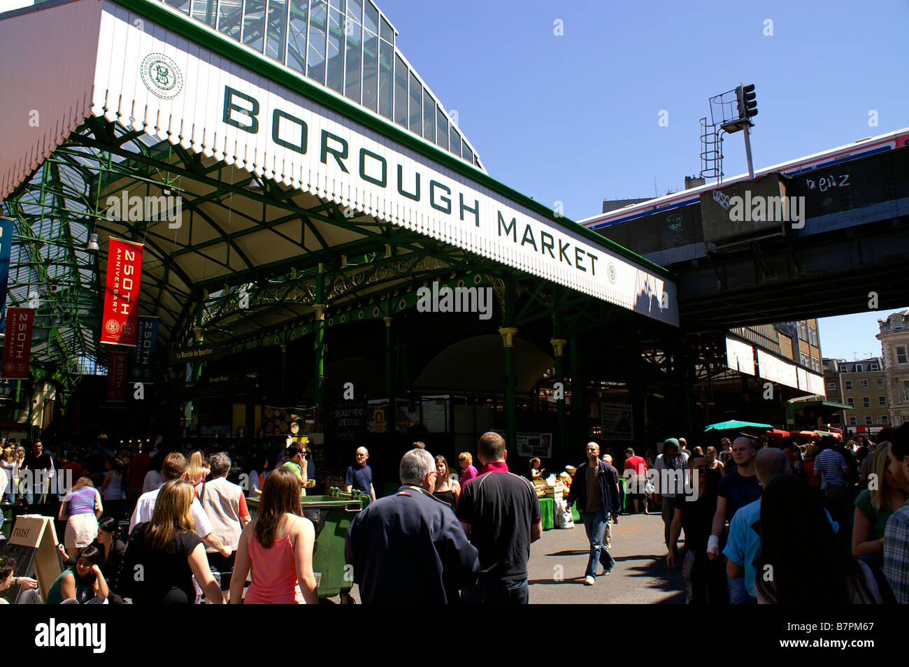 Borough Market in Southwark London, a very popular local food market ...