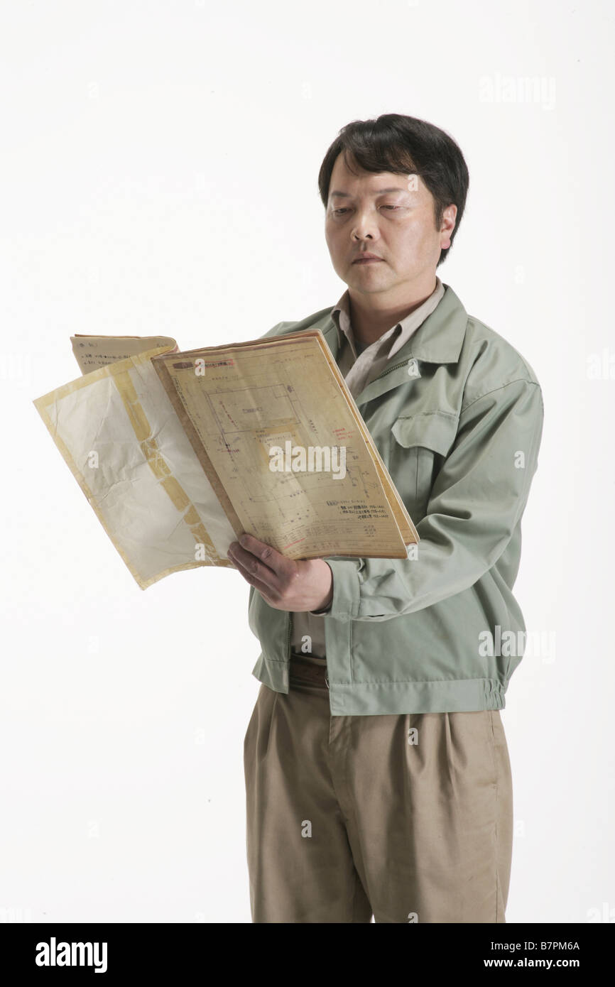 Open blueprint hi-res stock photography and images - Alamy