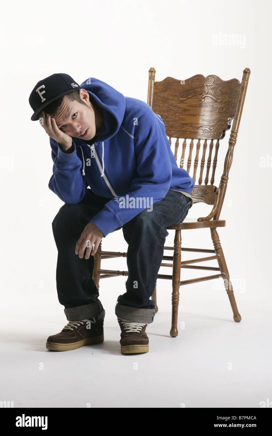 A depressed man Stock Photo - Alamy
