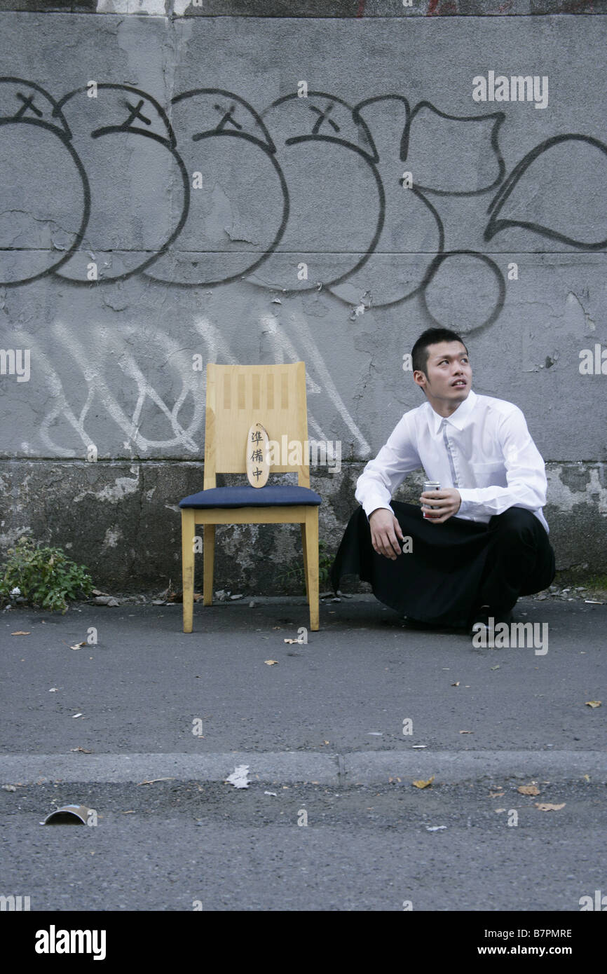 A man taking a break Stock Photo - Alamy