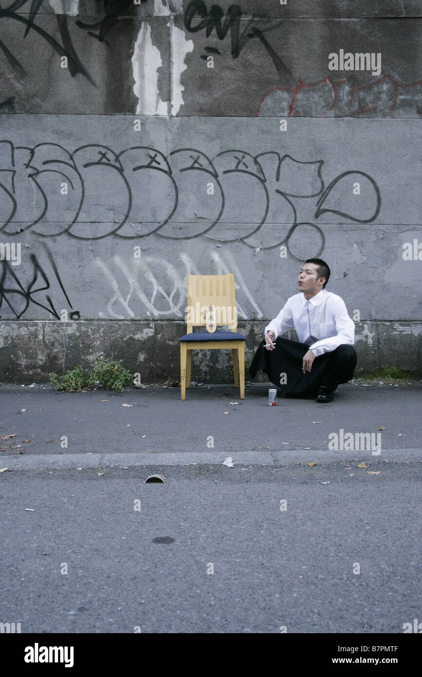 A man taking a break Stock Photo - Alamy