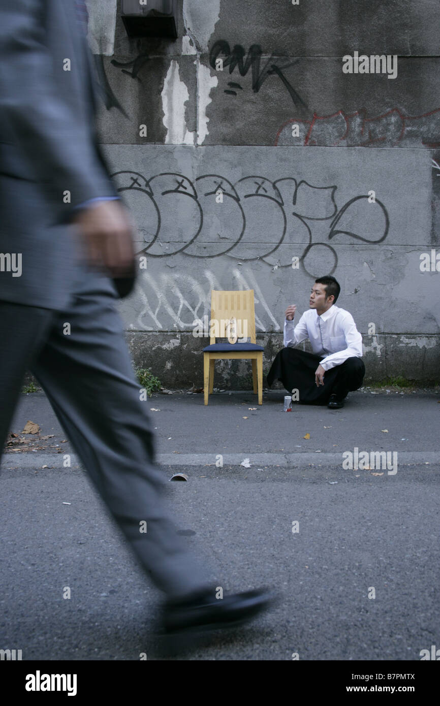 A man taking a break Stock Photo - Alamy