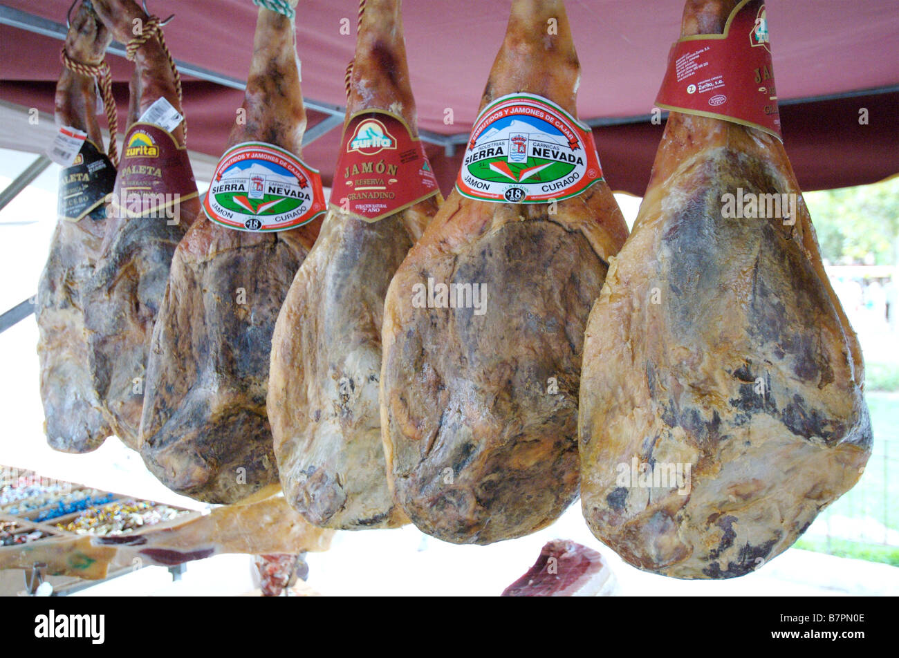 Dried pork legs hi-res stock photography and images - Alamy