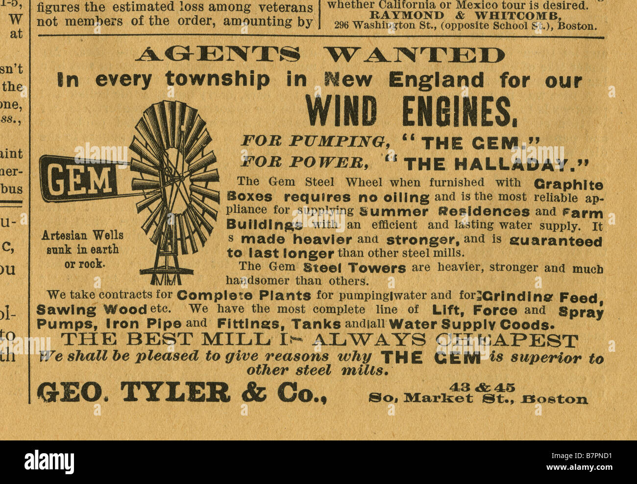 19th century advertisement hi-res stock photography and images - Alamy