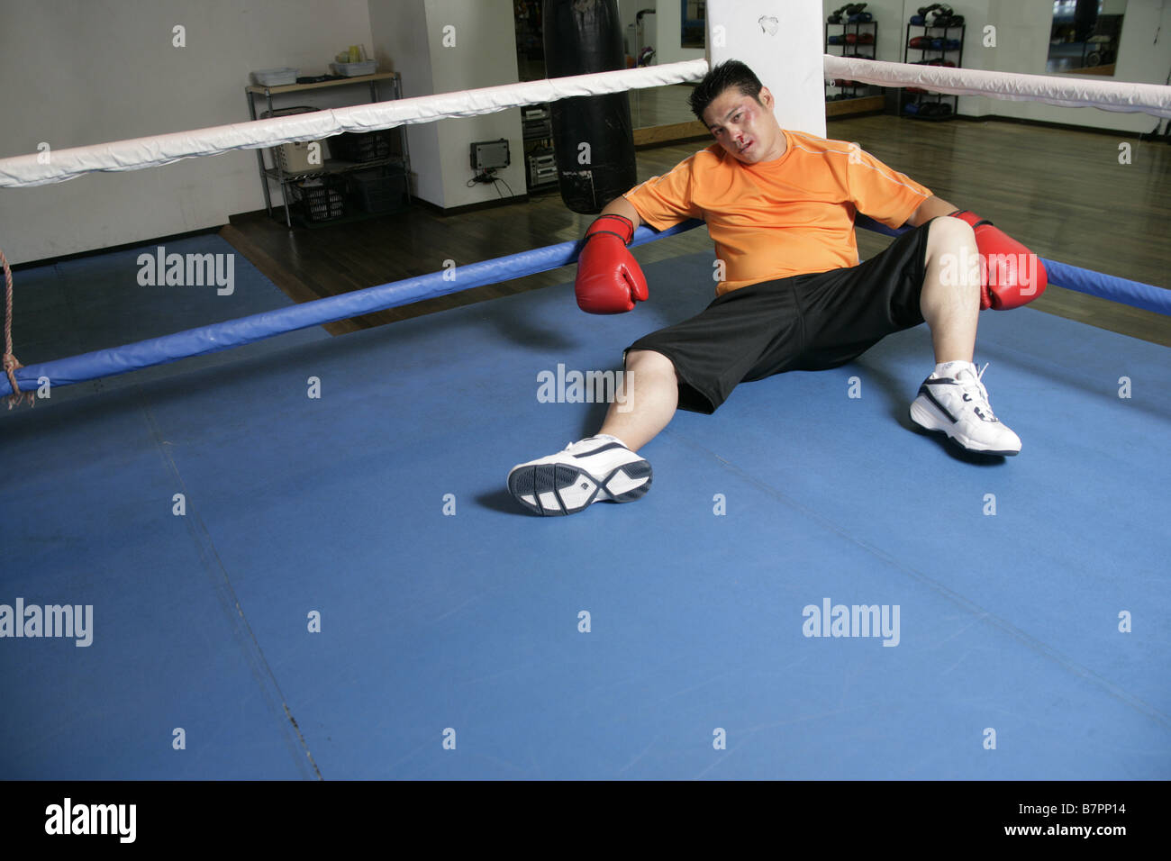 A man collapsing Stock Photo - Alamy
