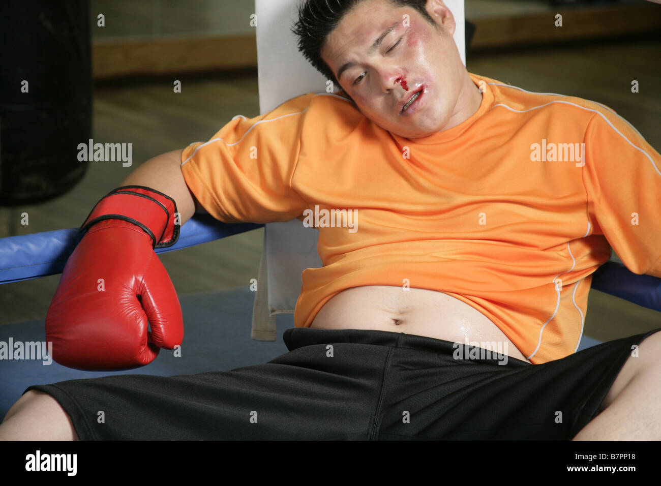 A man collapsing Stock Photo - Alamy