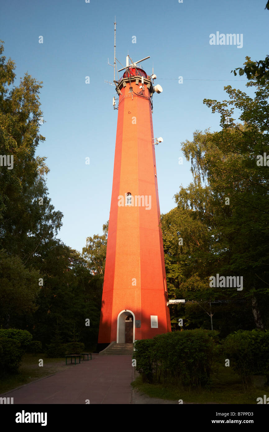 Lighthouse on Hel Peninsula Stock Photo - Alamy