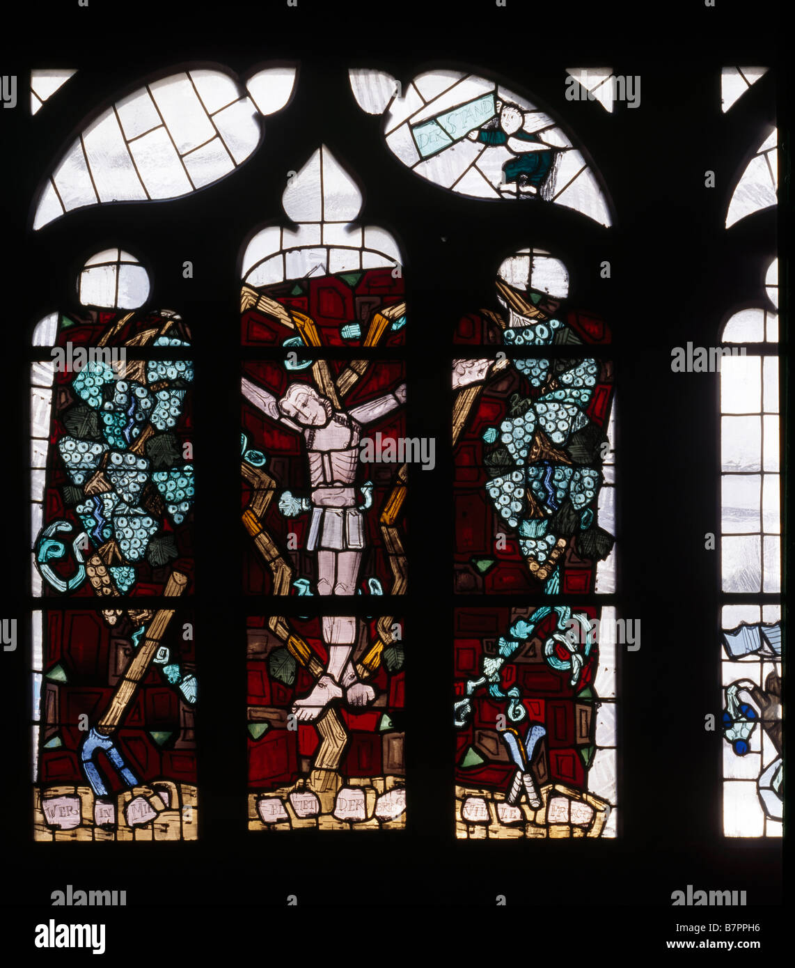 Heilbronn, Kilianskirche, St. Kilian, Glasfenster von Charles Crodel ...