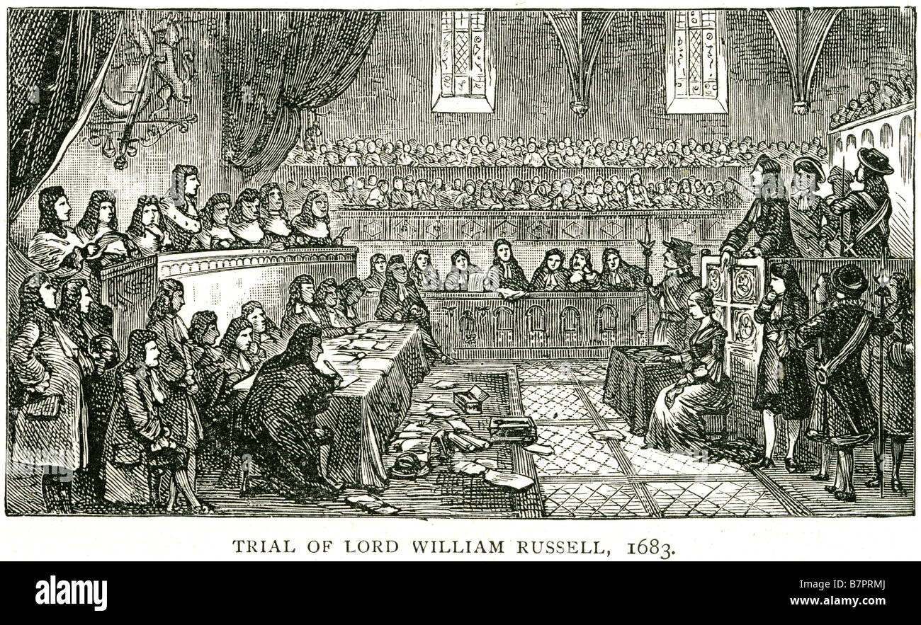 Trial Lord William Russel 1683 Court Magistrate Judge William Russell ...