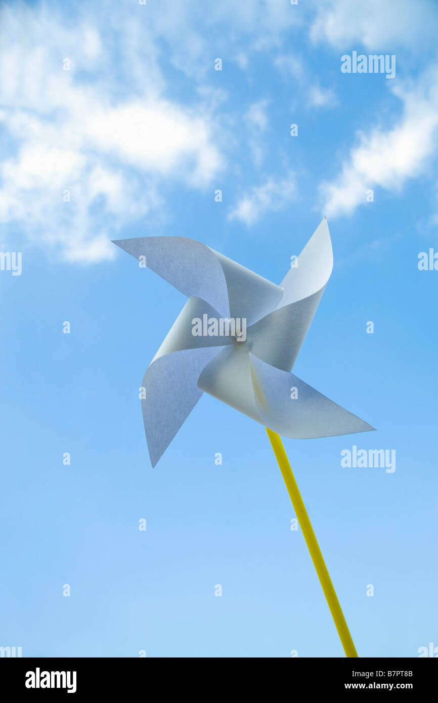 pinwheel against blue sky Stock Photo - Alamy
