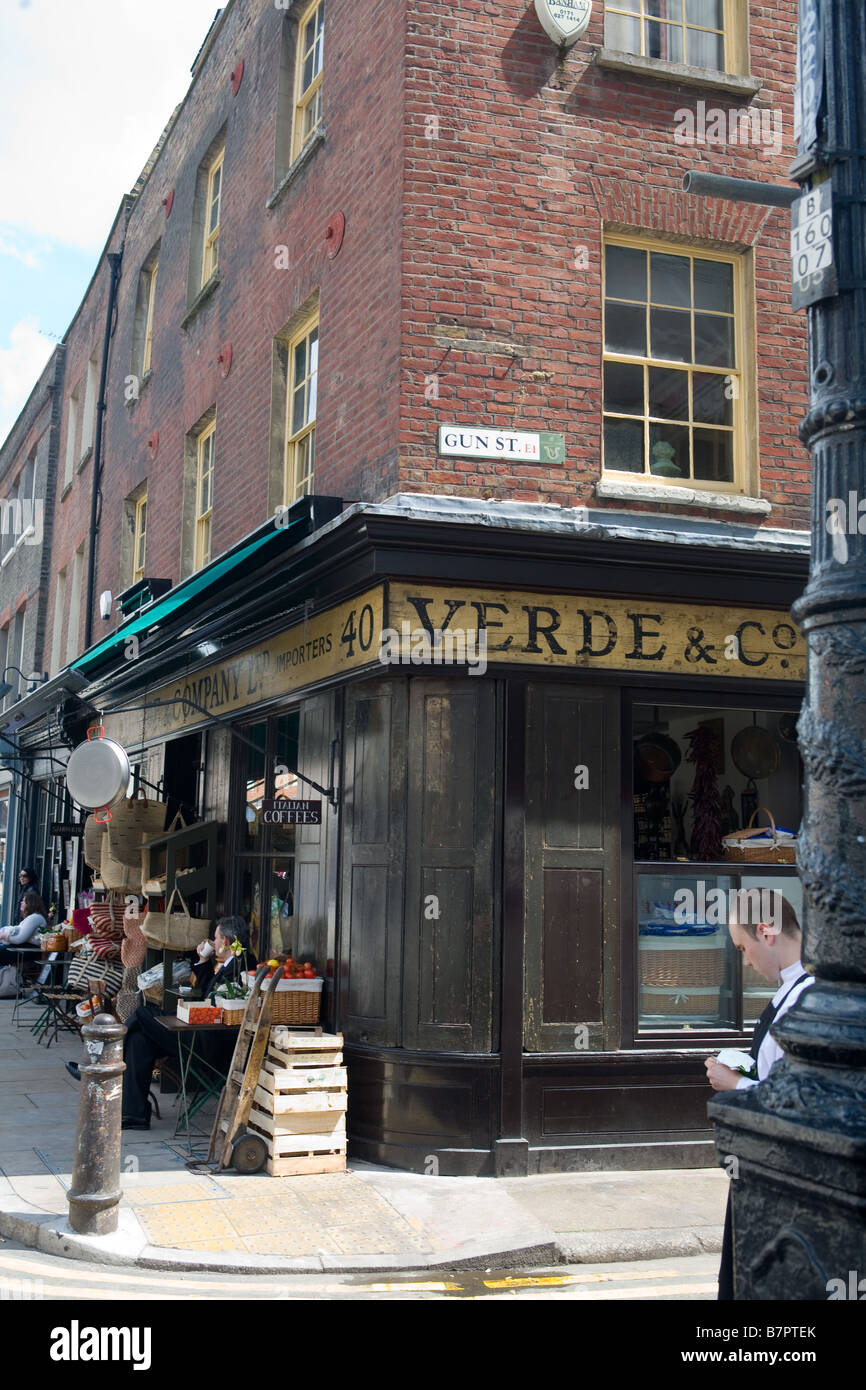 Verde & Co Ltd in Spitalfields, East London Stock Photo - Alamy
