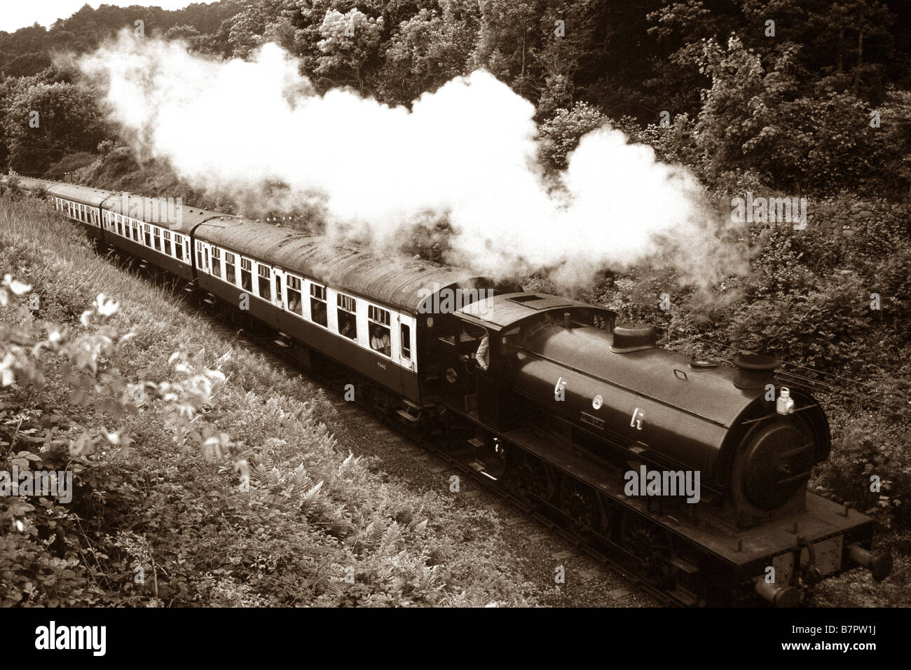 Steam train, Lake District, Cumbria, UK Stock Photo - Alamy