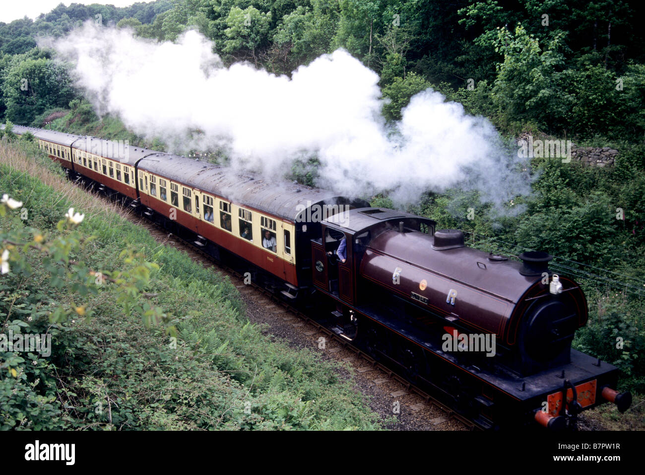 Steam train, Lake District, Cumbria, UK Stock Photo - Alamy