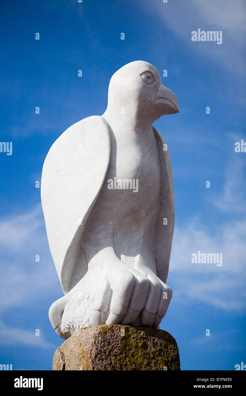 Stone Statue On Morecambe Pier Stock Photo - Alamy