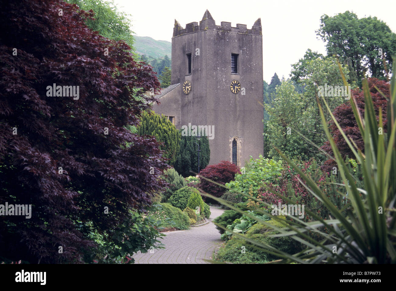 Saint Oswald's Church Grasmere, Cumbria, UK Stock Photo - Alamy