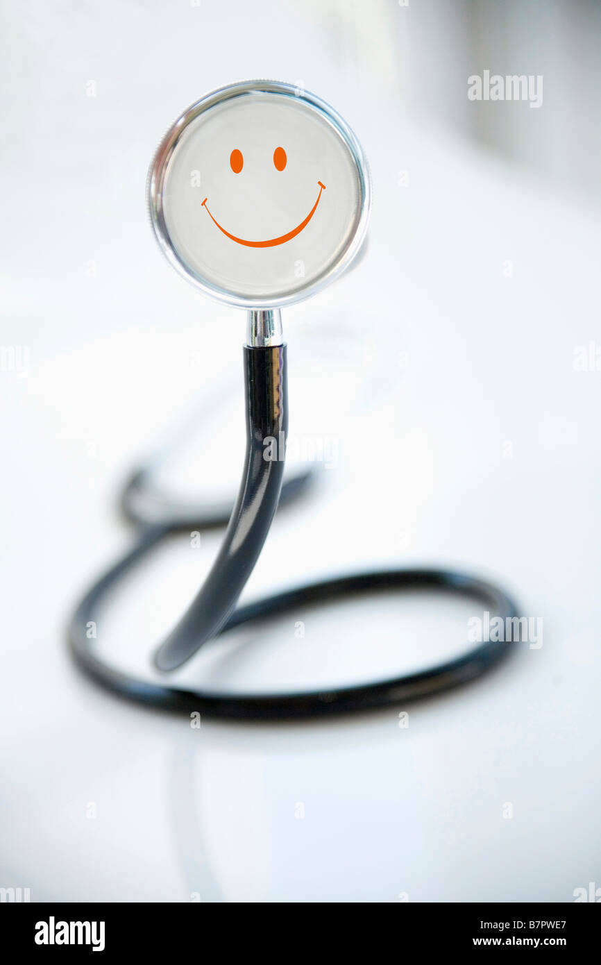 The stethoscope which is happy Stock Photo - Alamy