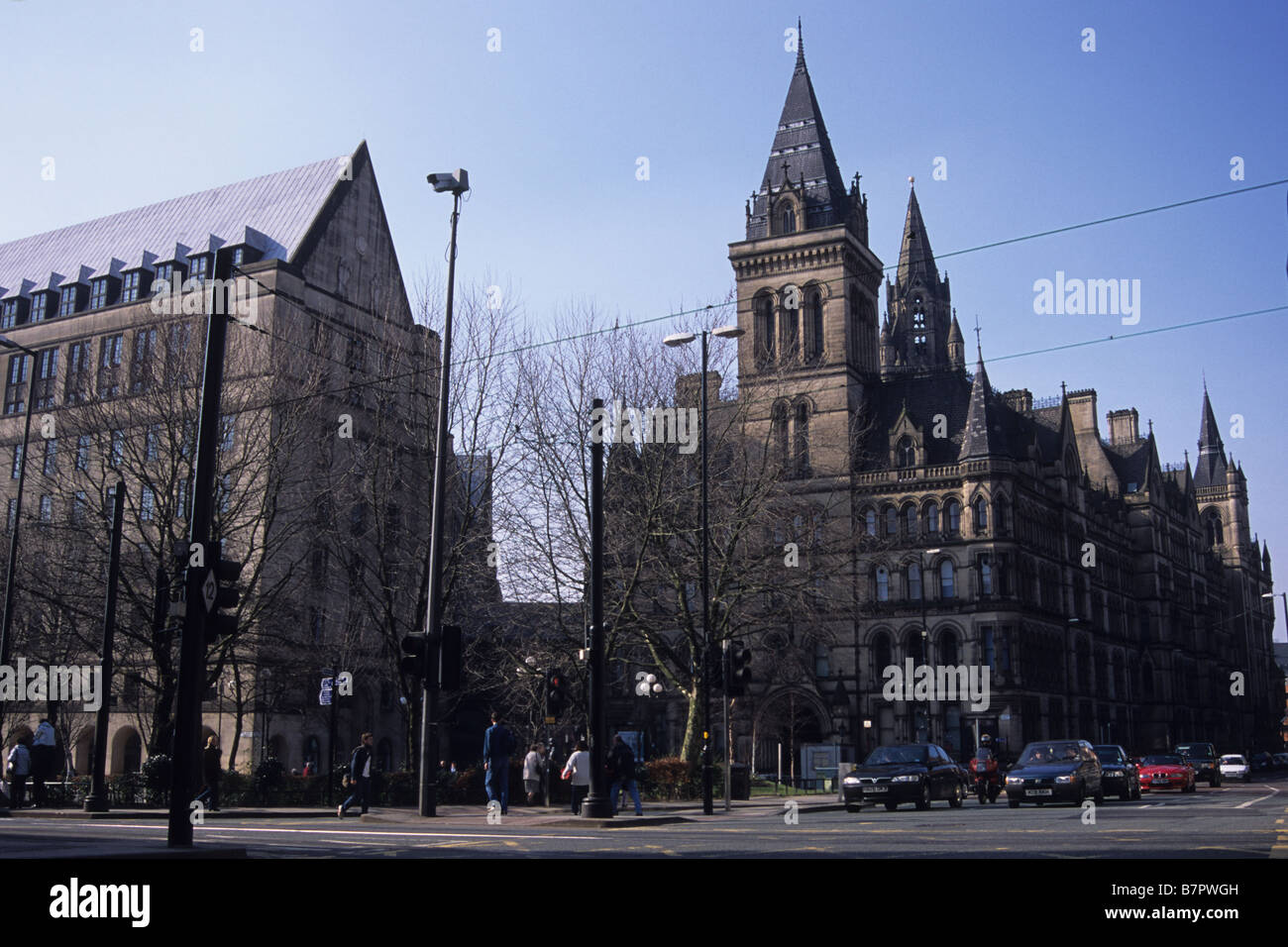 Gothic looking building, Manchester, UK Stock Photo - Alamy