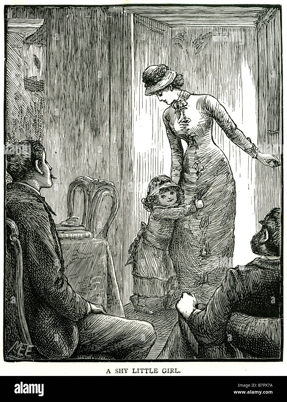 Victorian father illustration hi-res stock photography and images - Alamy