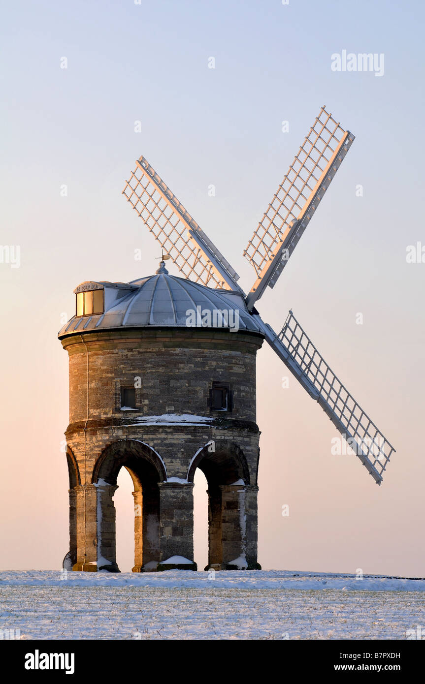 Chesterton Windmill in winter, Warwickshire, England, UK Stock Photo ...