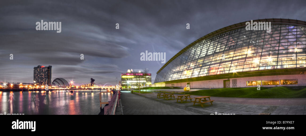 Glasgow Clydeside Panorama Stock Photo - Alamy